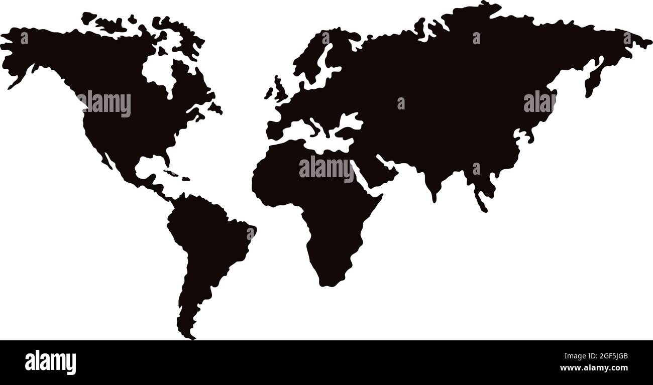 world continents maps silhouette icon Stock Vector Image & Art - Alamy