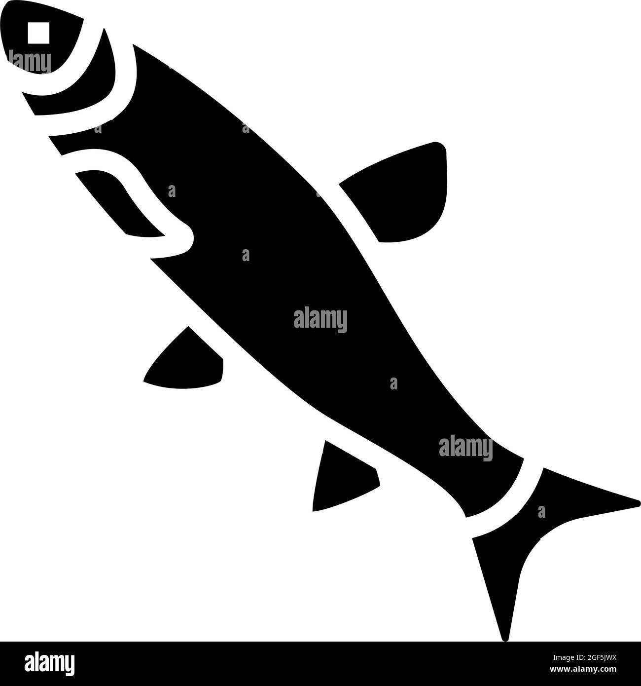 grass carp glyph icon vector illustration Stock Vector Image & Art - Alamy