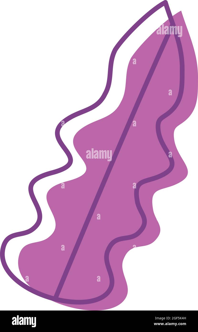 purple leaf plant nature icon Stock Vector Image & Art - Alamy
