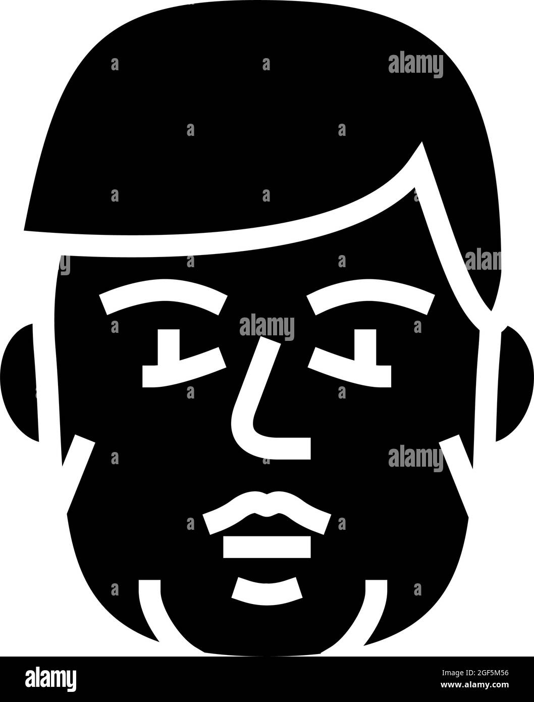 acromegaly endocrinology glyph icon vector illustration Stock Vector ...