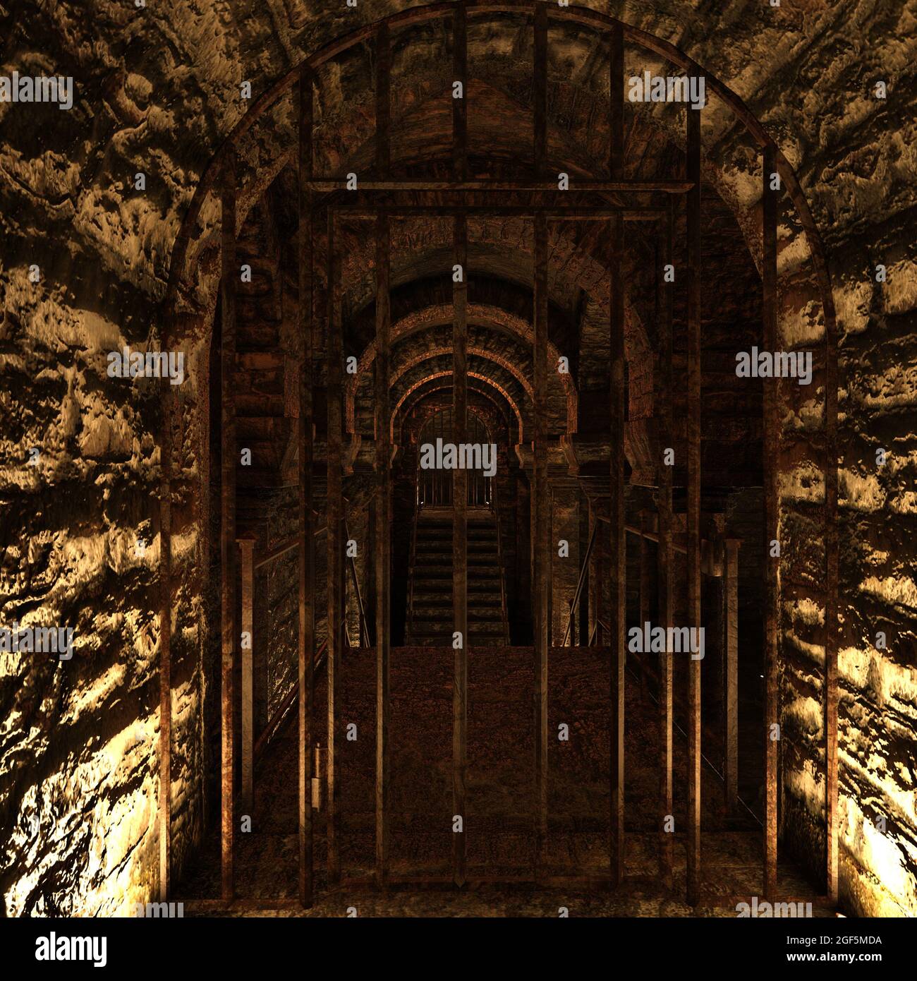 3d-illustration of an underground cistern with water Stock Photo - Alamy