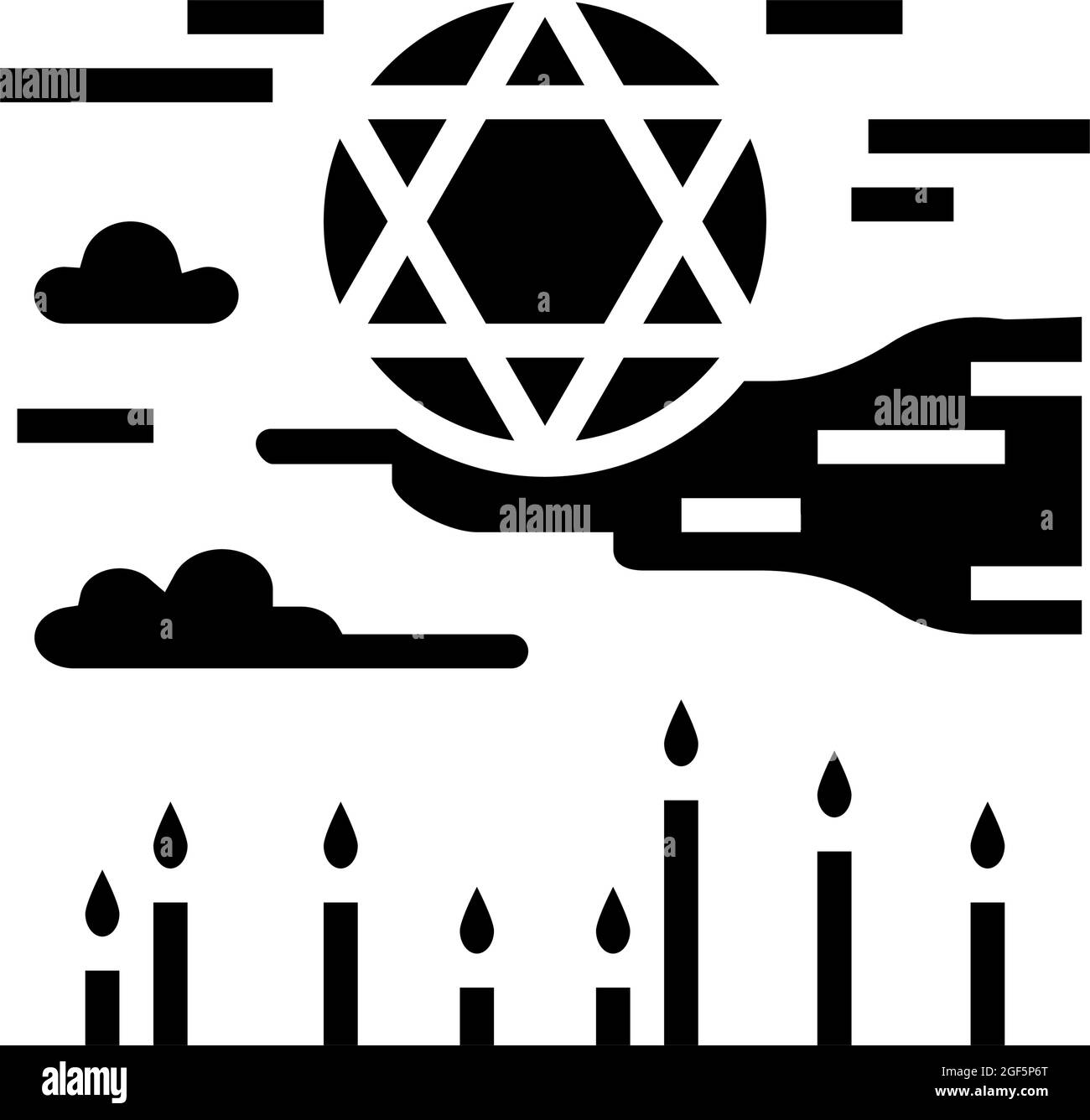 scary halloween glyph icon vector illustration Stock Vector Image & Art ...