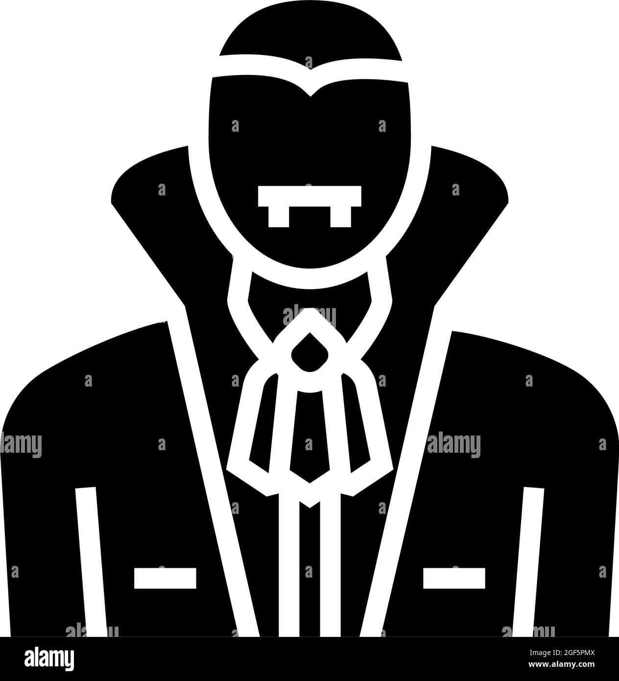 vampire halloween glyph icon vector illustration Stock Vector Image ...