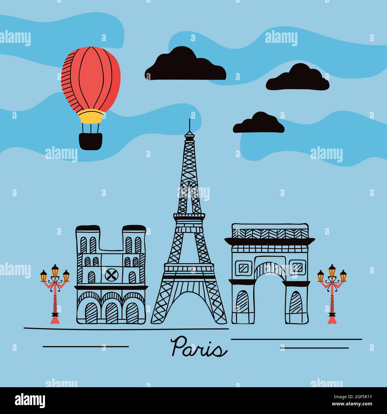 paris country street scene icons Stock Vector Image & Art - Alamy