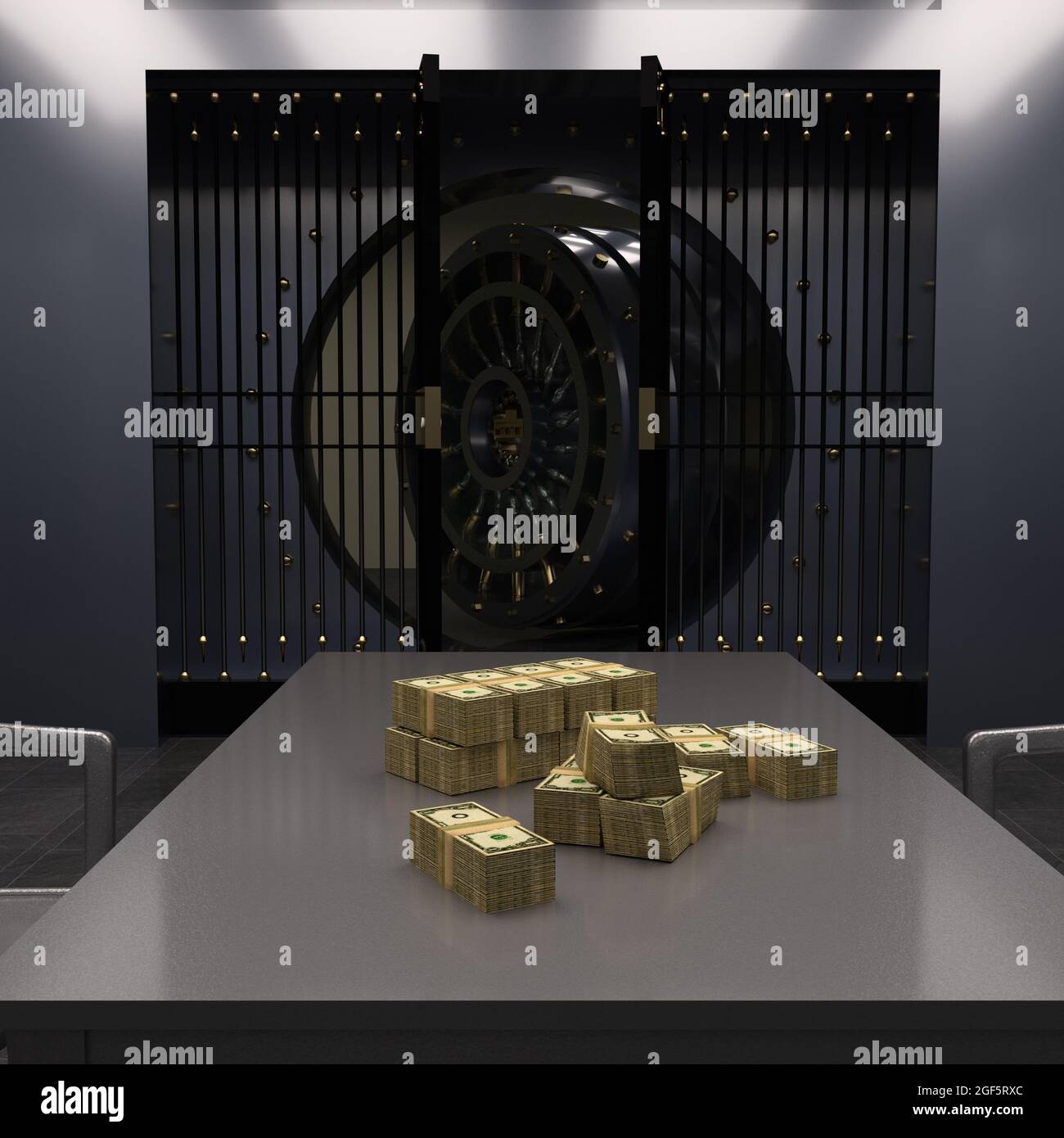 3D-illustration of an engine room in a science fiction starship Stock ...