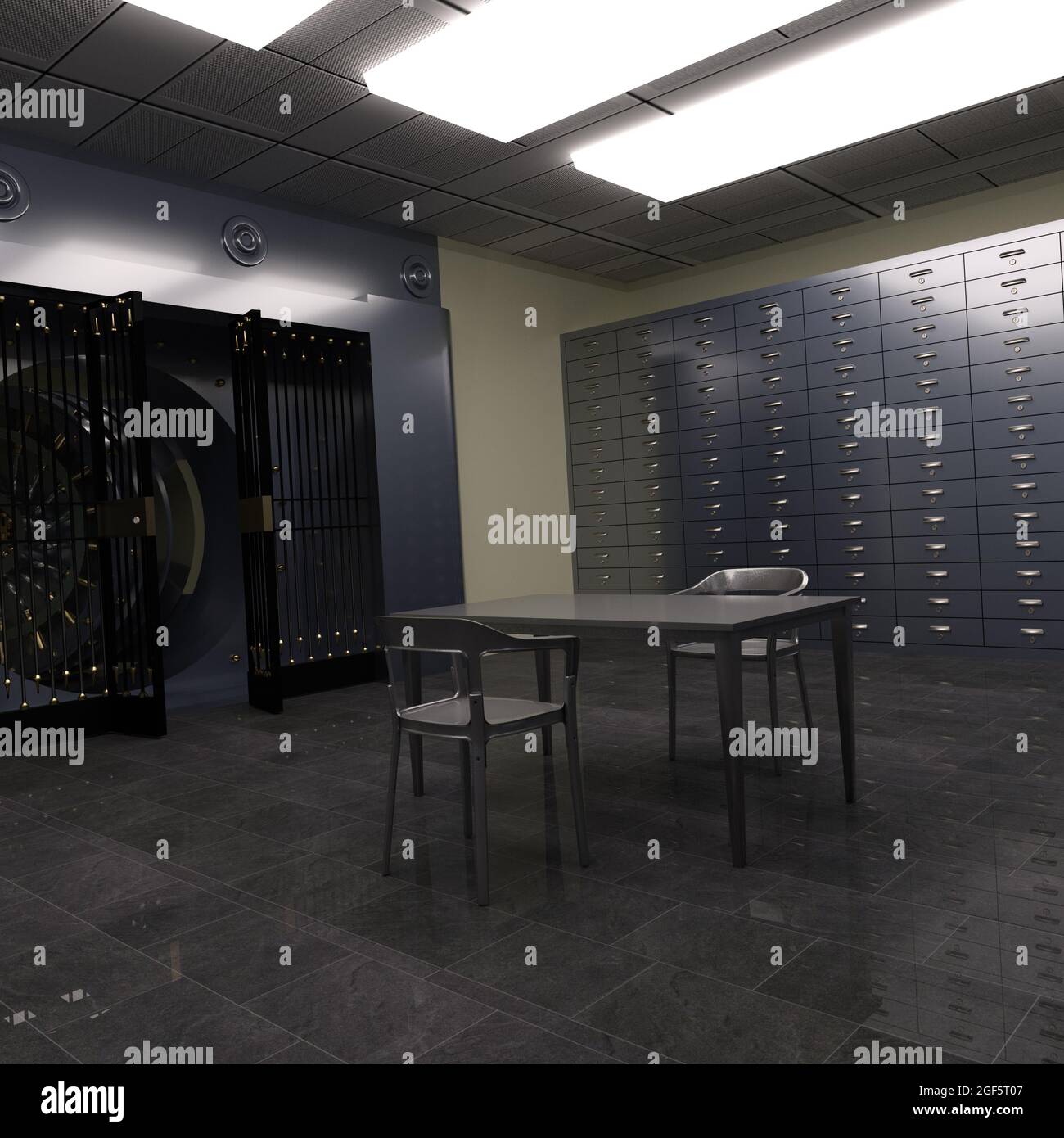 3D-illustration of an engine room in a science fiction starship Stock ...