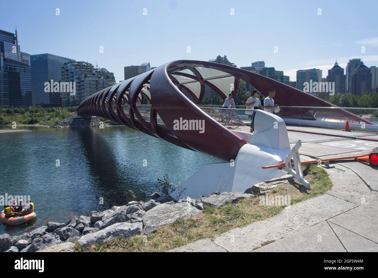 Peace Bridge Calgary Alberta Stock Photo - Alamy