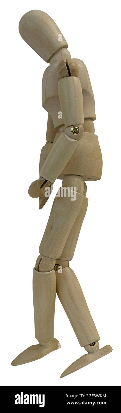 Person hunched over in pain clutching stomach Stock Photo - Alamy