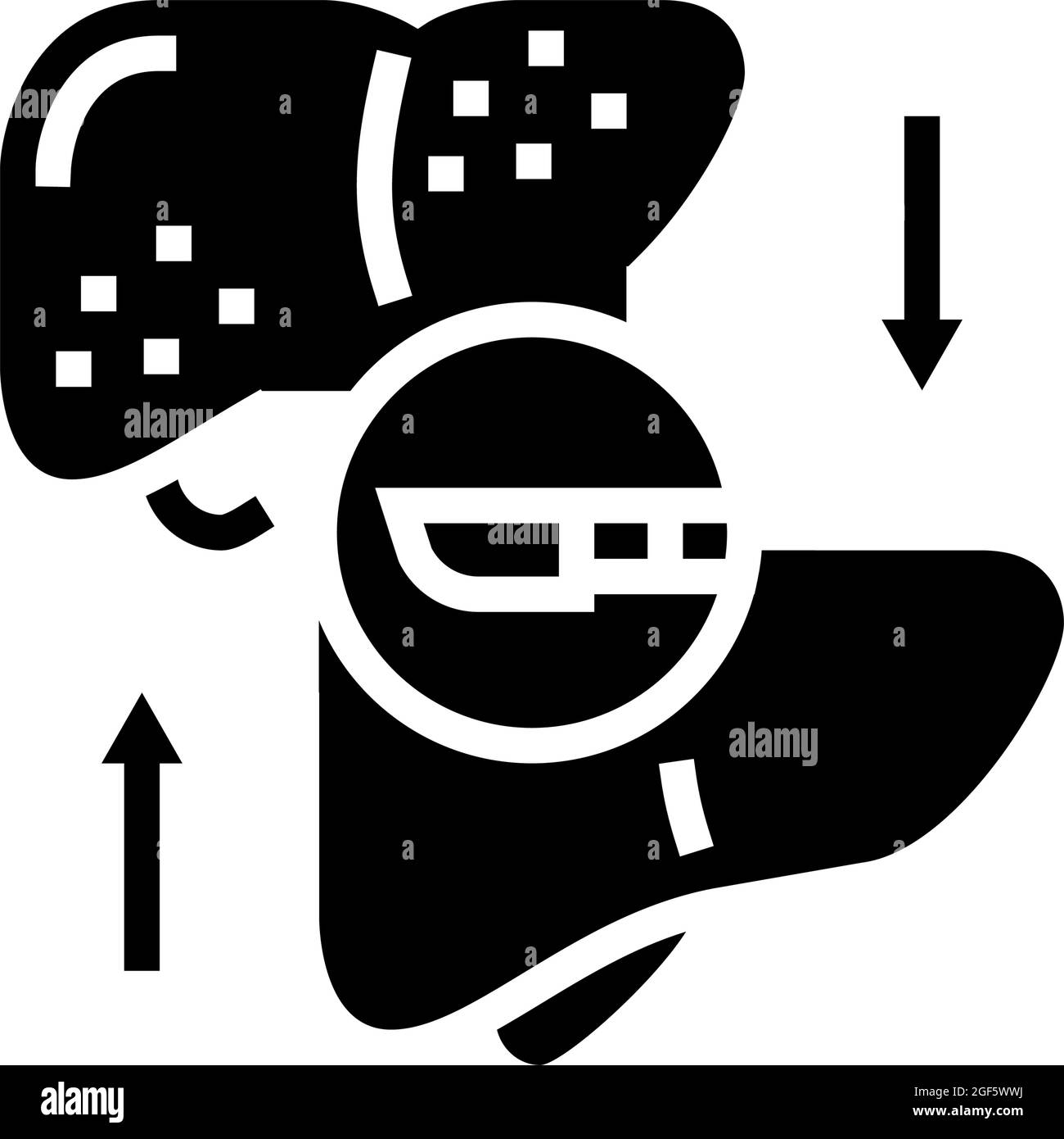 liver transplant glyph icon vector illustration Stock Vector Image ...