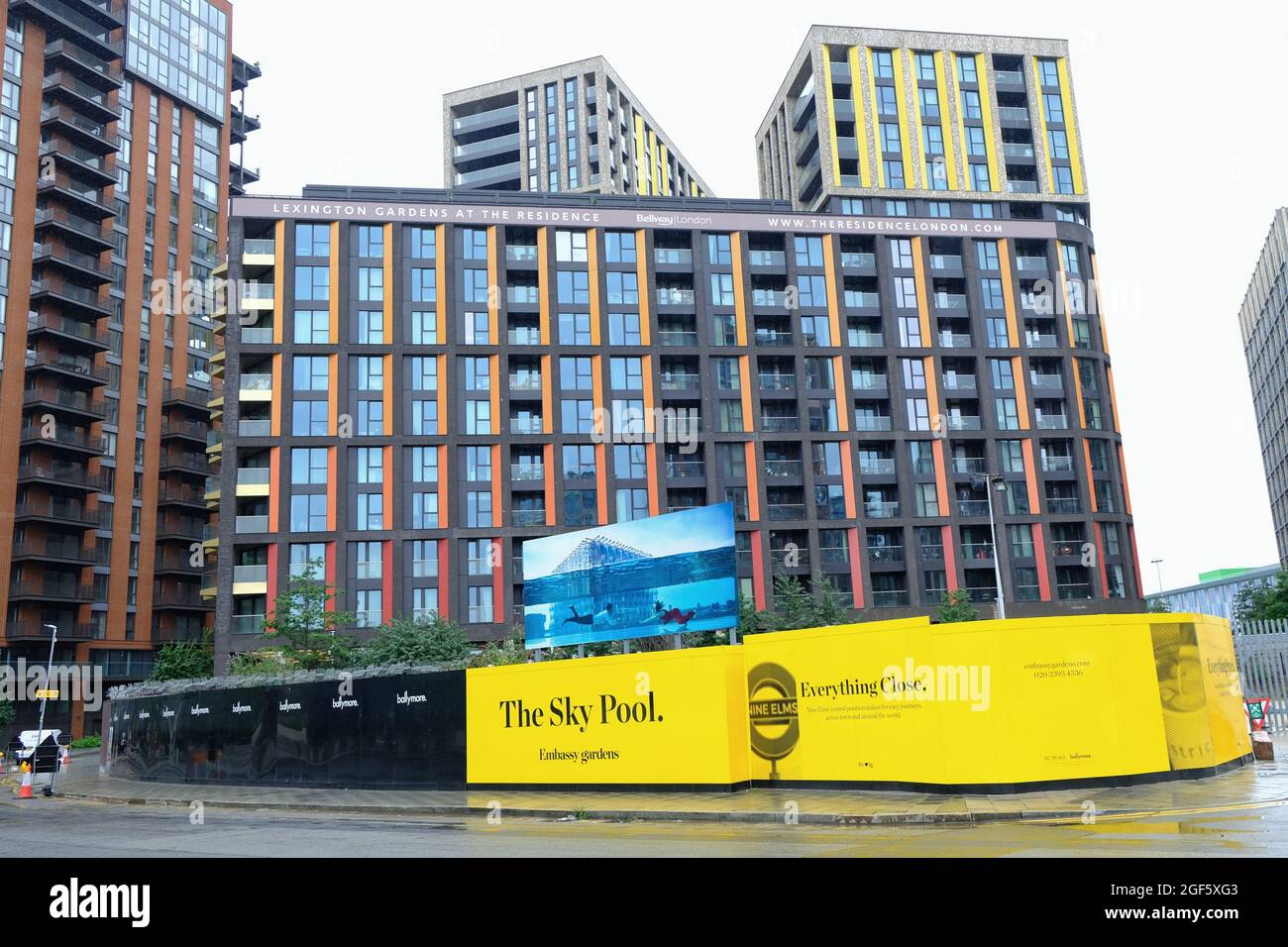 New housing developments in Nine Elms, an area undergoing immense ...