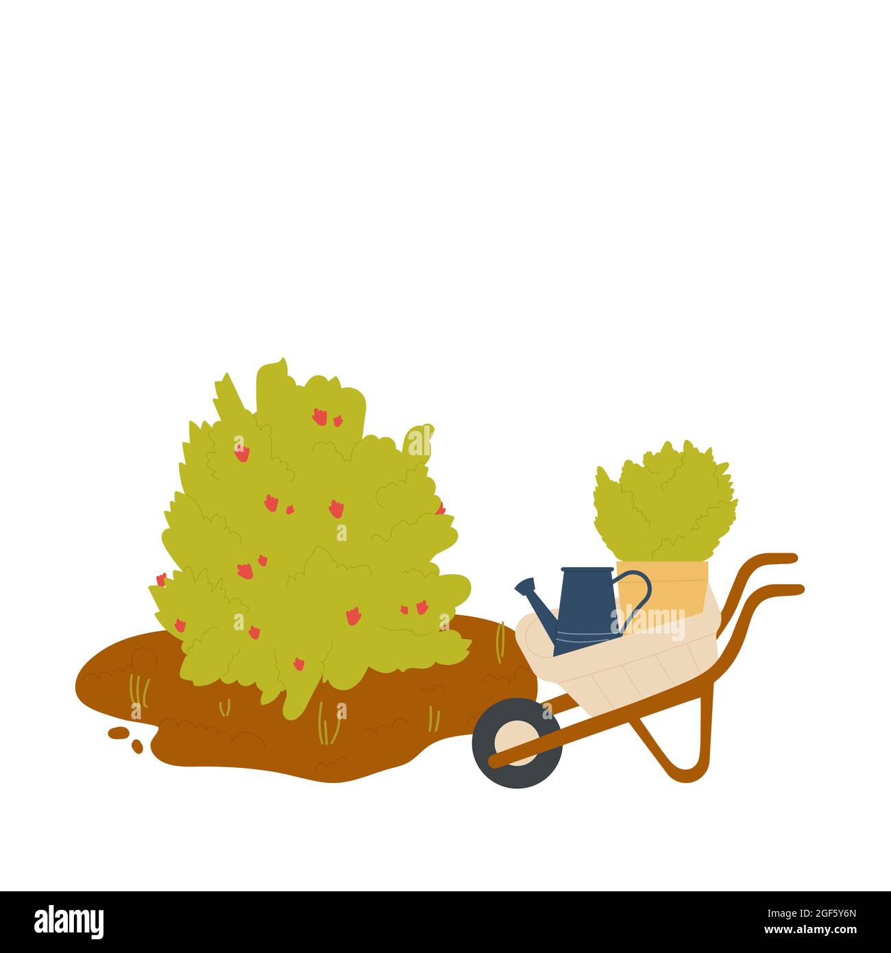 Garden tools equipment for gardening farming landscaping vector ...