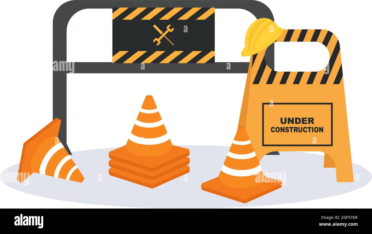 Cartoon Under Construction Signs