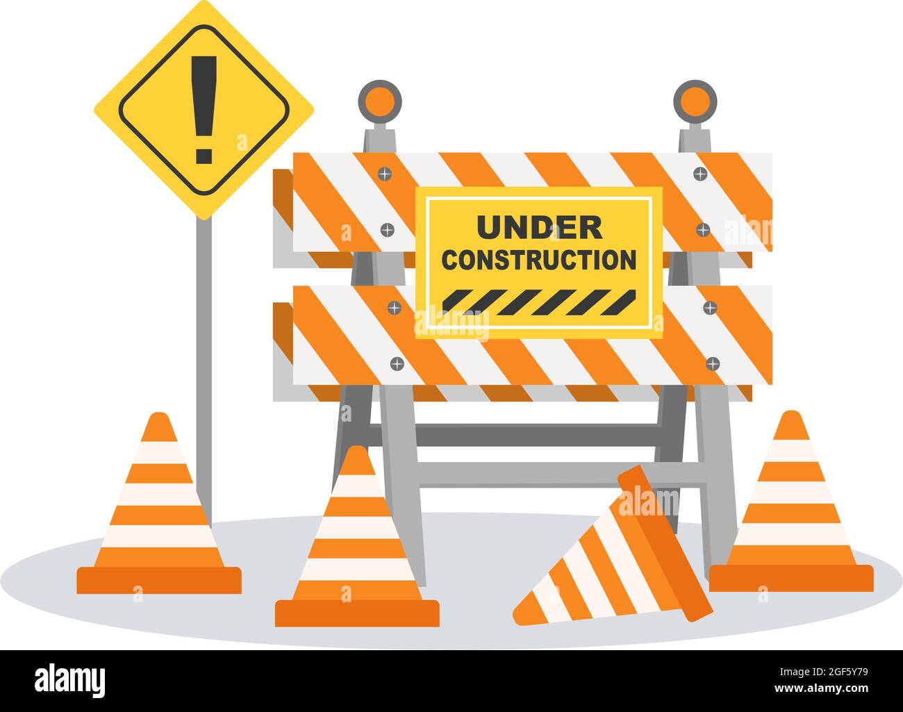 Under Construction Sign Animated