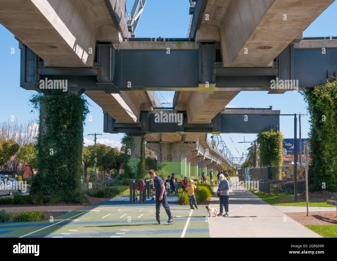 Walkers along the Djerring Trail, a mixed-use path created by the ...