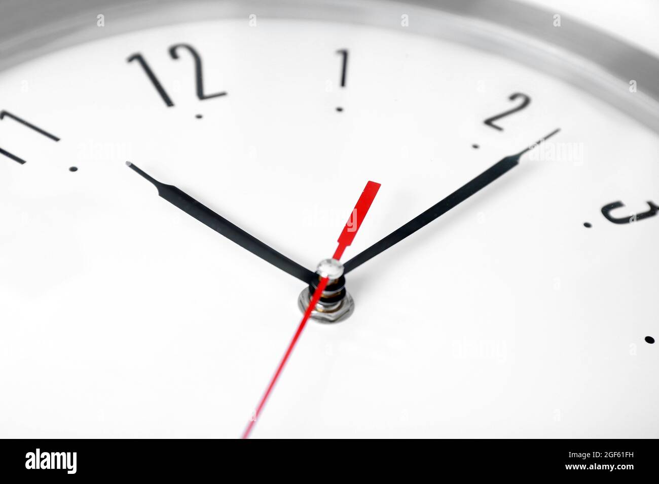 Round wall clock, close up Stock Photo - Alamy
