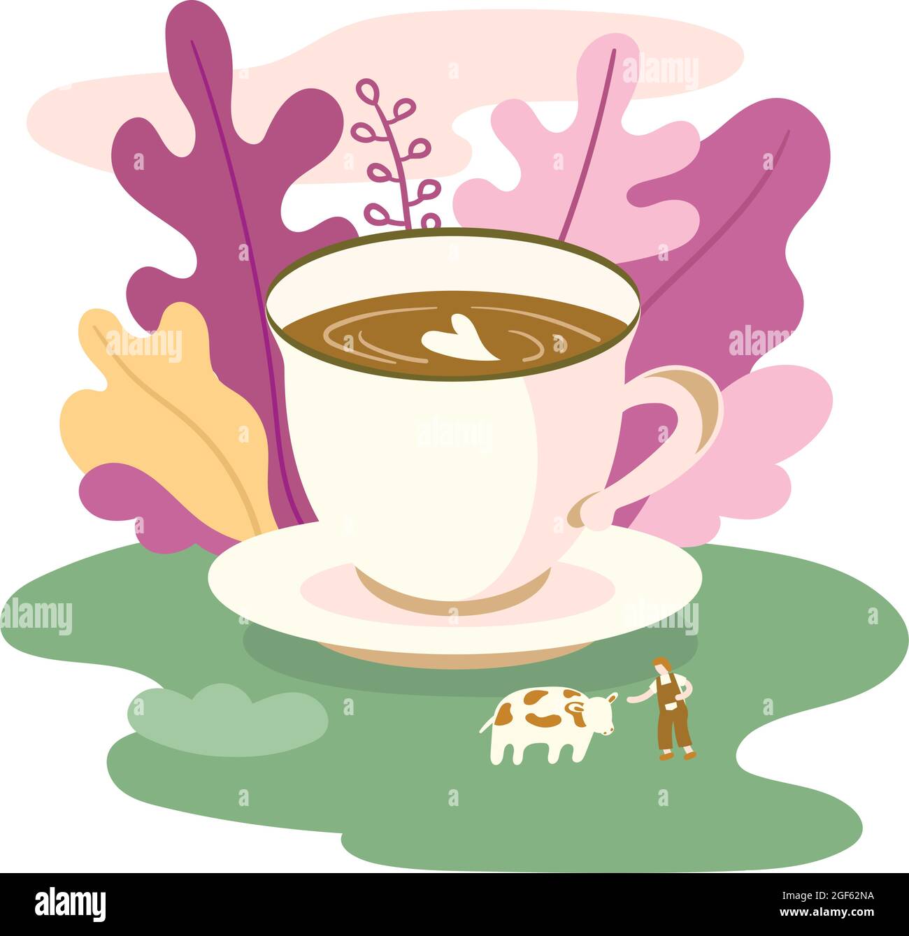 Dairy cow Stock Vector Images - Alamy