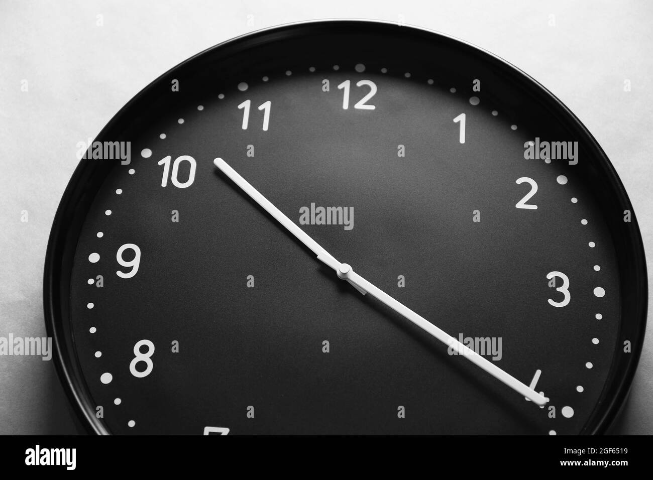 Black clock face Stock Photo - Alamy