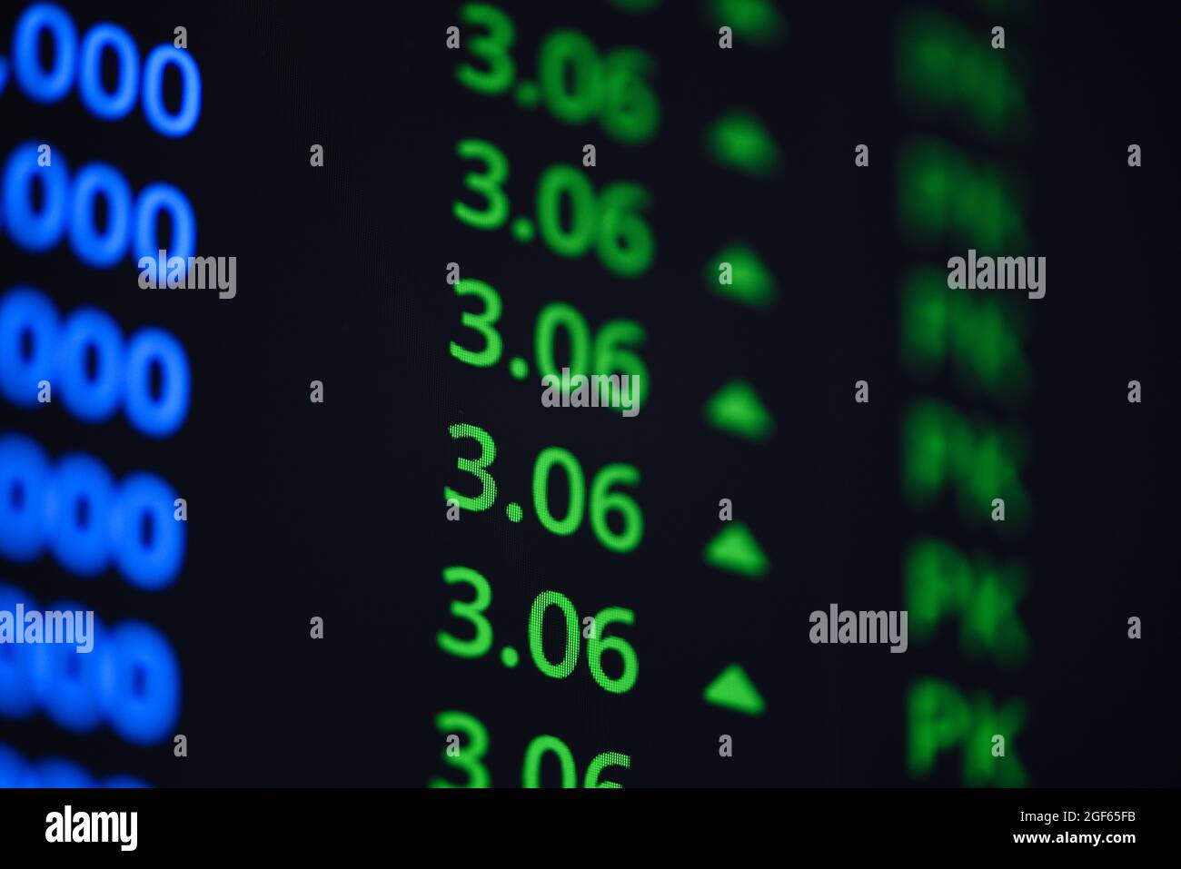 Stock market digital number chart business indicator stock exchange ...