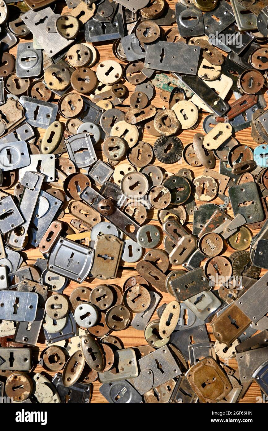 Lock Padlock House Keys Bronze Metal Password Security Privacy Closed ...