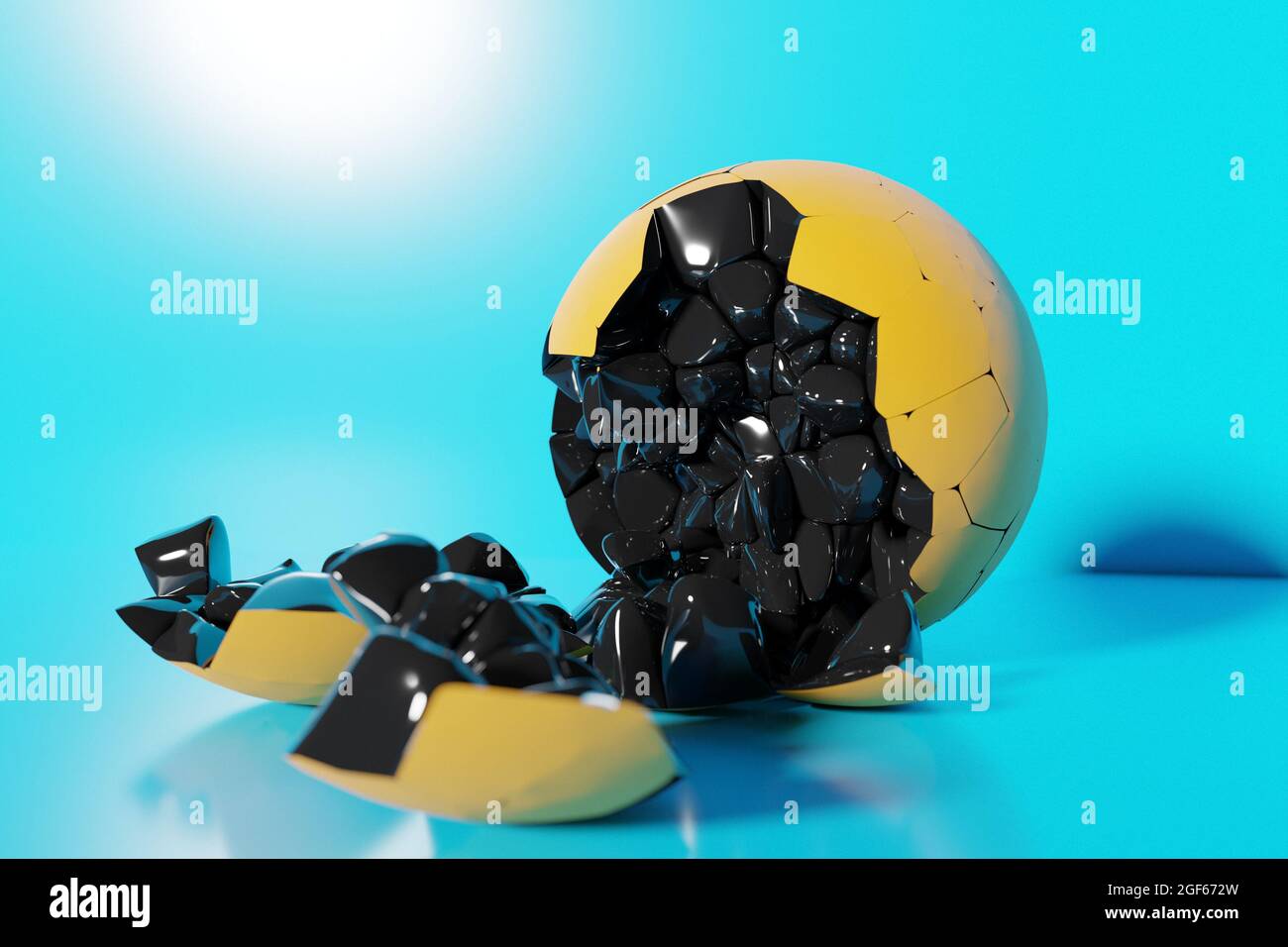 3D rendering of a volumetric shape of a ball. The geometry of shapes ...