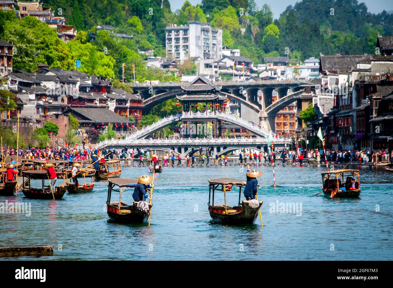 Fenghuang ancient town in Hunan province China Stock Photo - Alamy