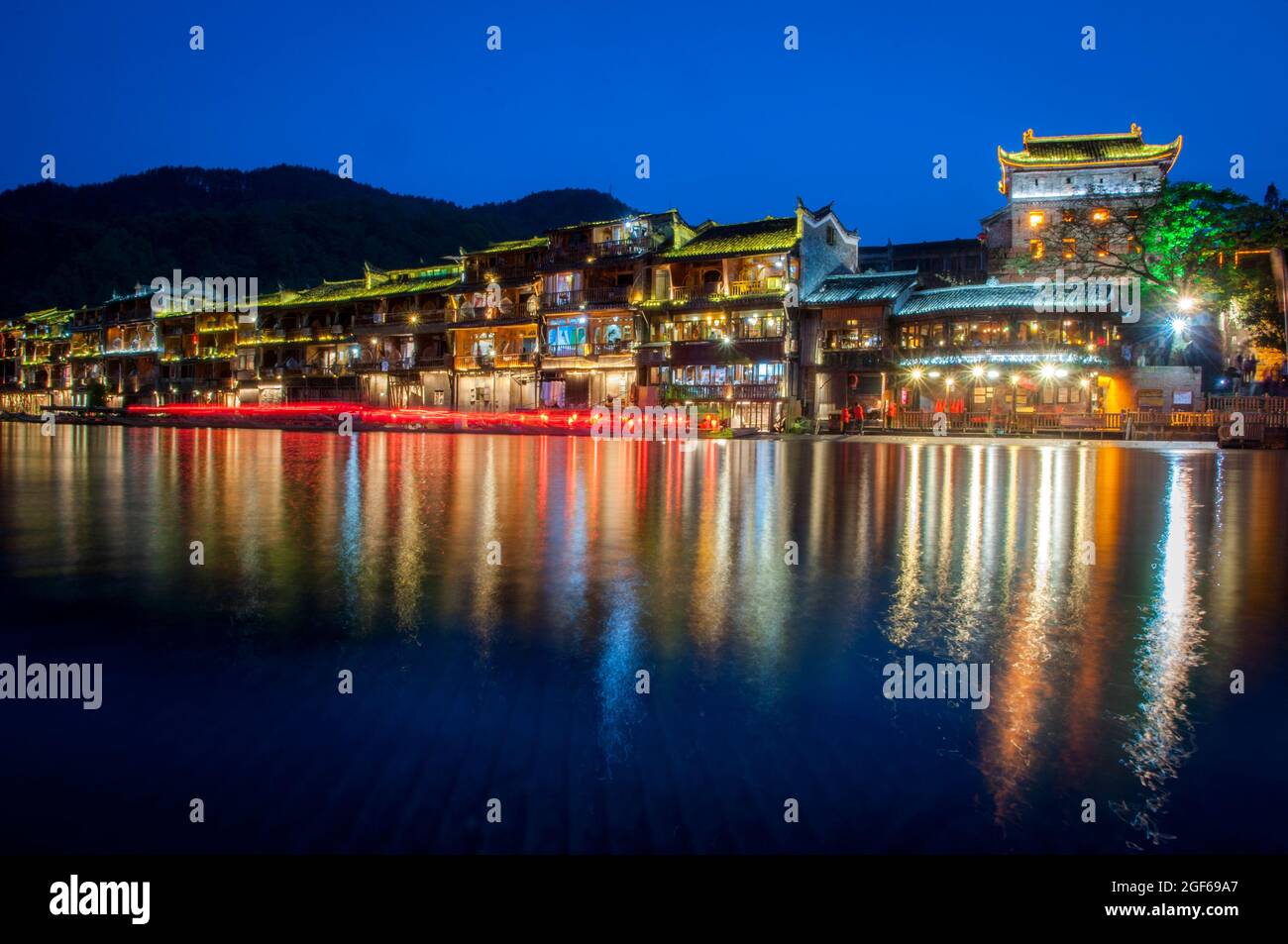Fenghuang ancient town in Hunan province China Stock Photo - Alamy