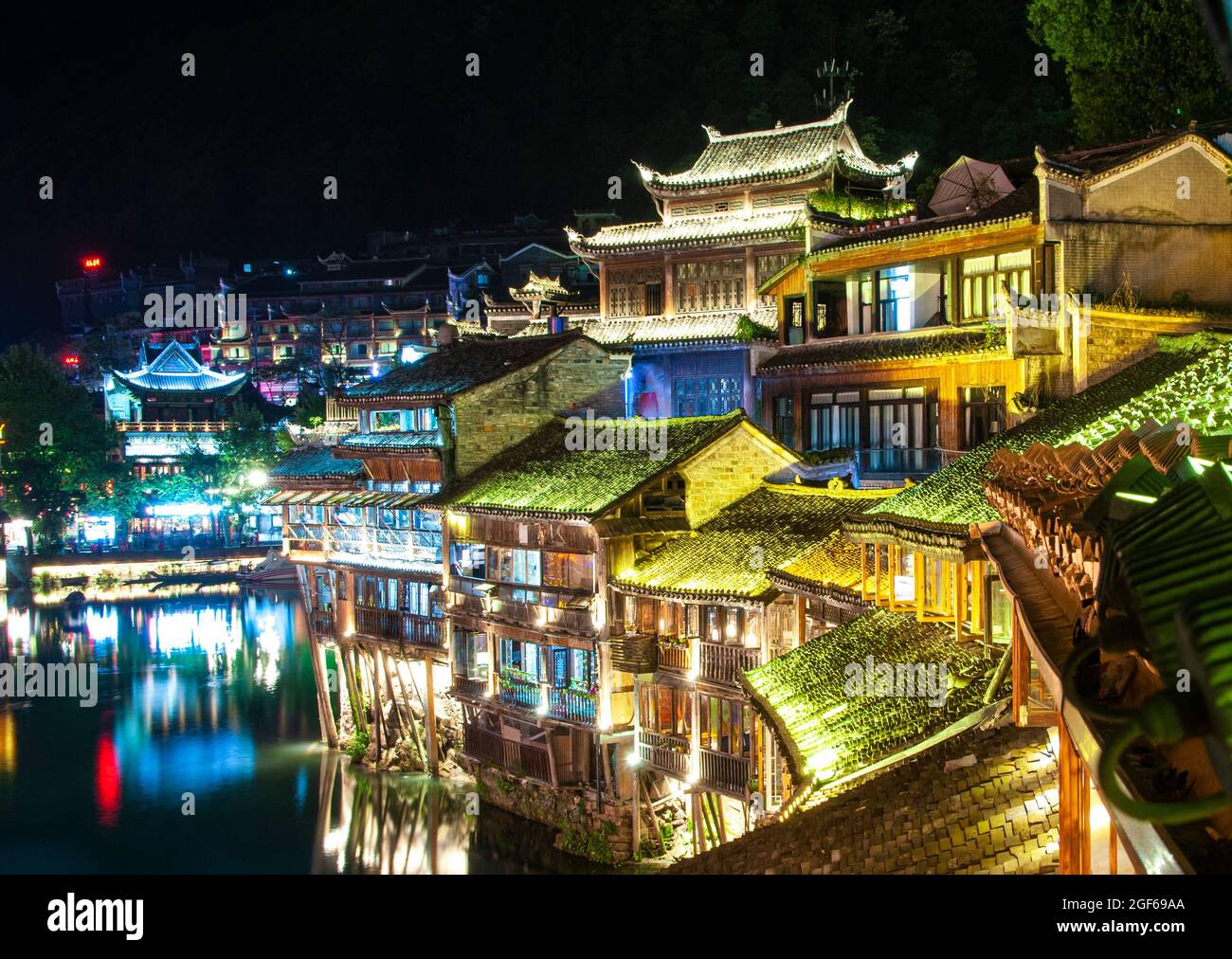 Fenghuang ancient town in Hunan province China Stock Photo - Alamy