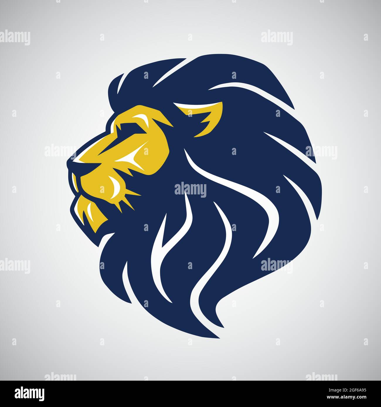 Wild Lion Vector Icon Cool Logo Template Mascot Stock Vector Image ...