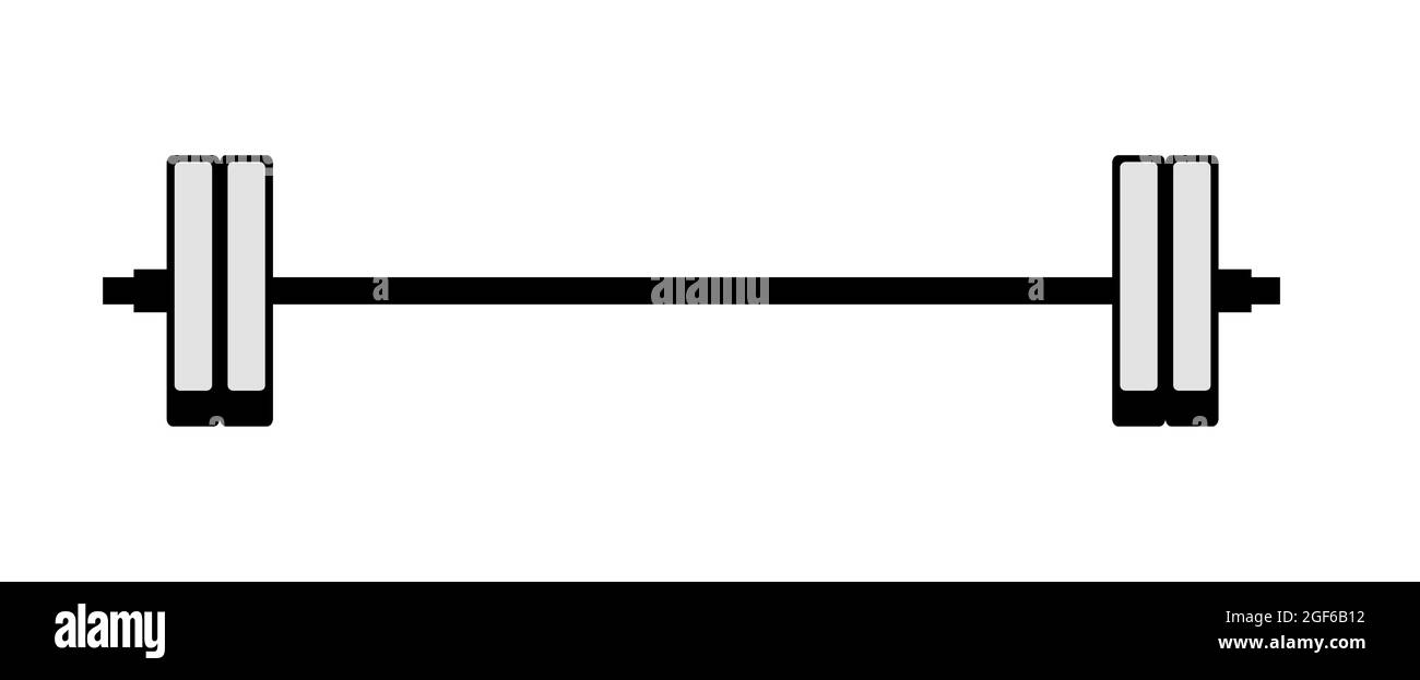 weightlifter barbell. Iron for strength training. Sports equipment for ...