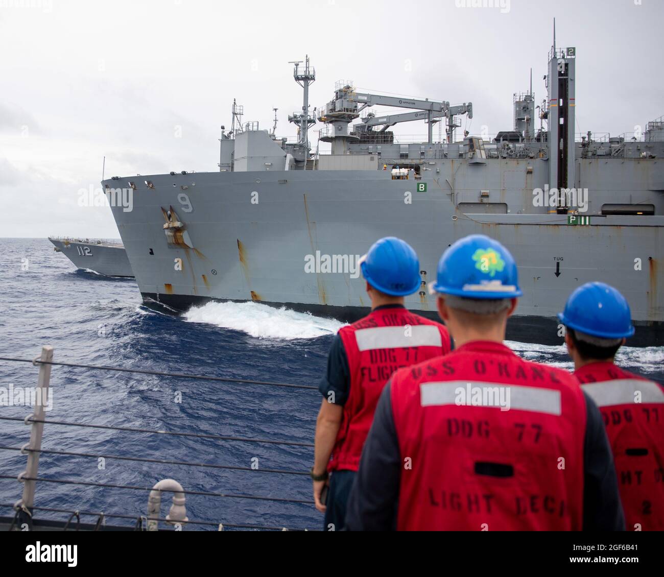 210815-N-MR124-1110 PACIFIC OCEAN (Aug. 15, 2021) Sailors aboard ...