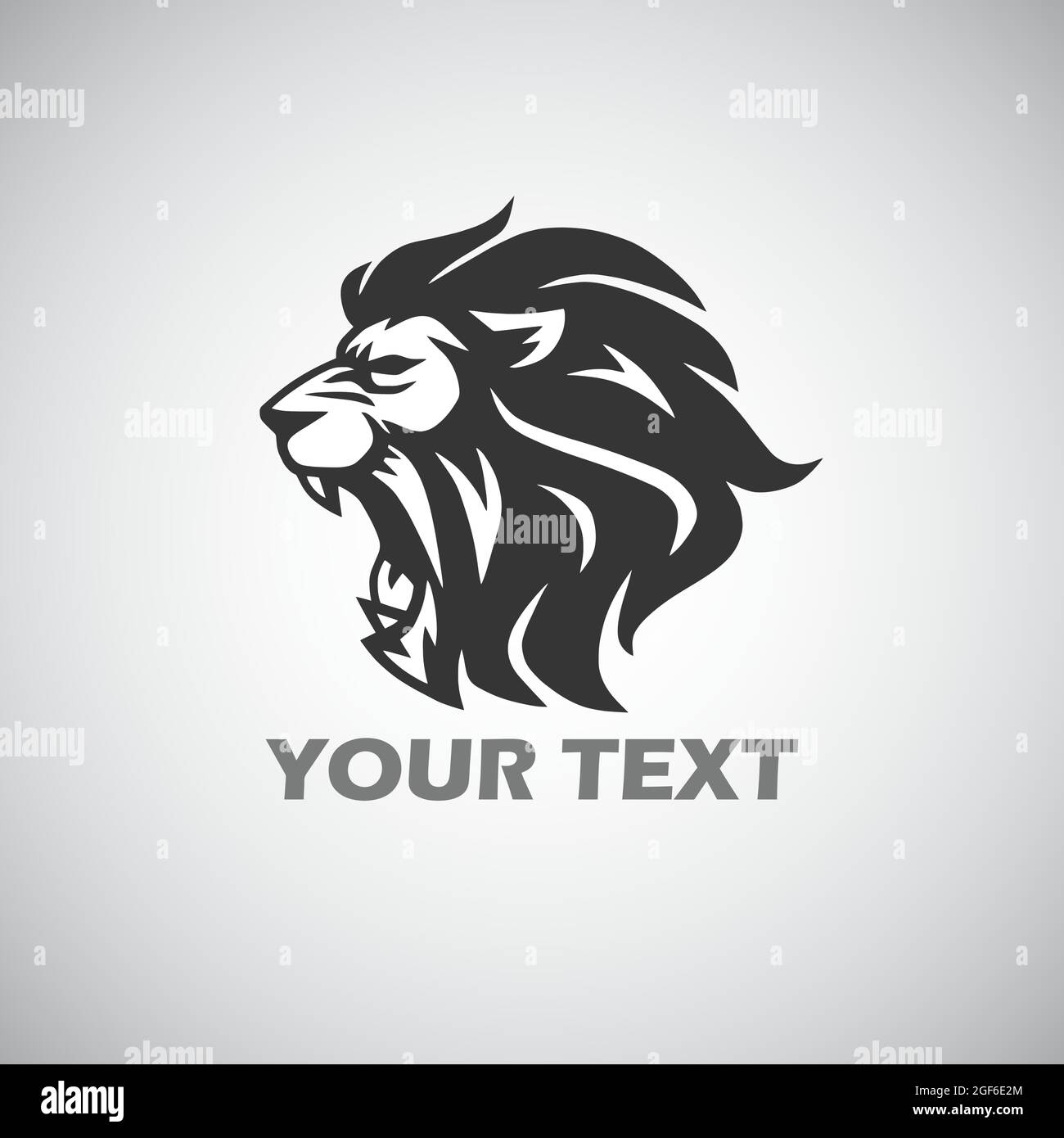 Roaring Lion Logo Mascot Vector Stock Vector Image & Art - Alamy