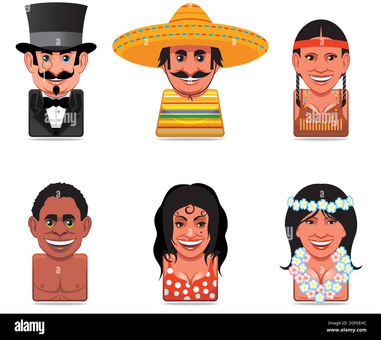 Cartoon people icons Stock Vector Image & Art - Alamy