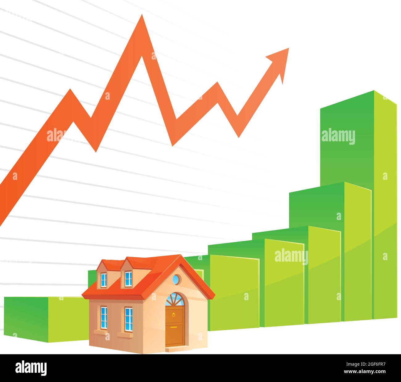 Vector illustration Real estate graph Stock Vector Image & Art - Alamy