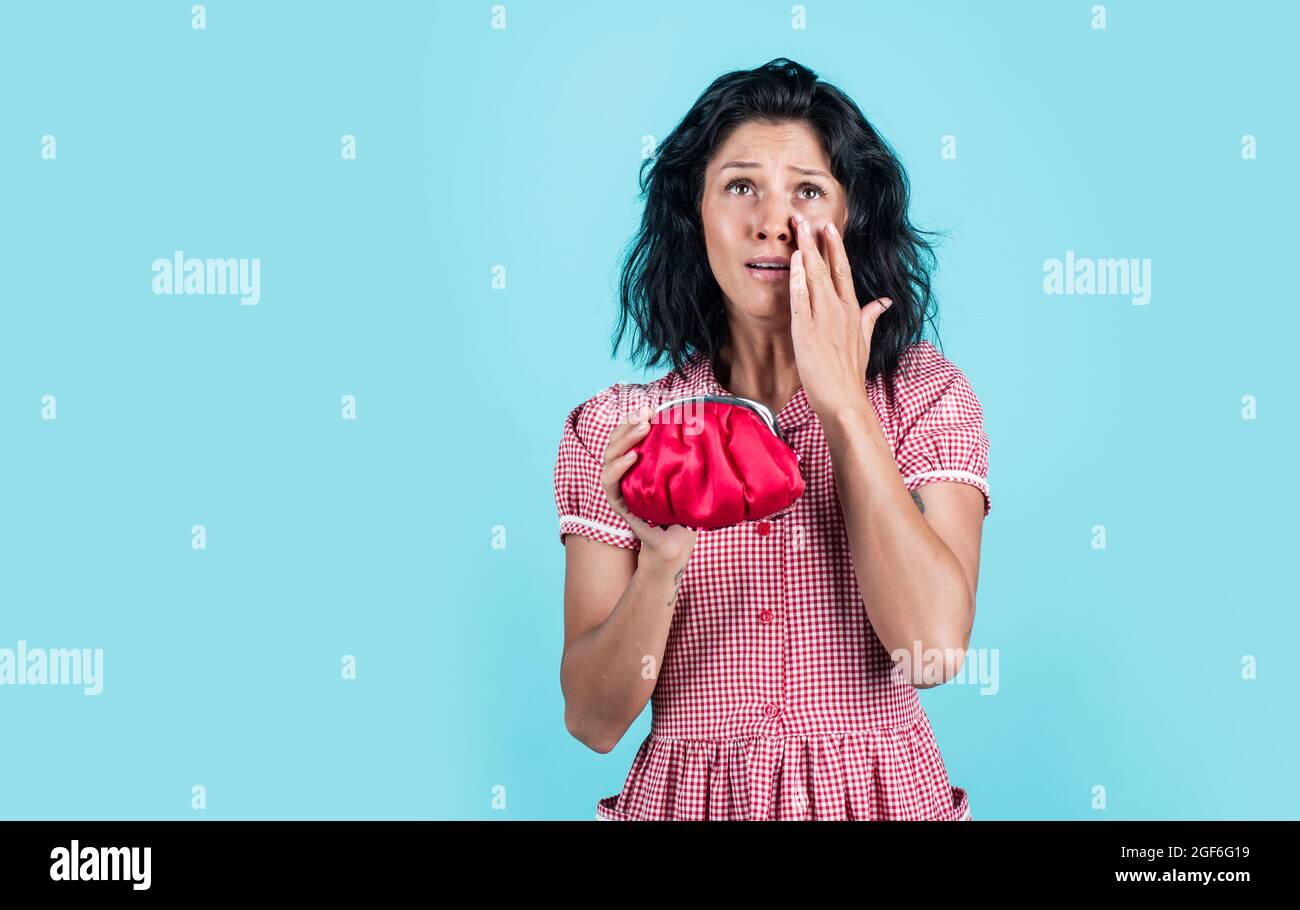 payment method. female shopper with wallet in supermarket. earnings ...