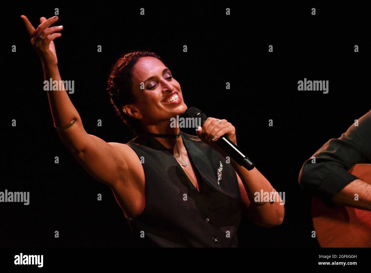 Noa during the concert at Cavea Auditorium Parco della Musica, Rome ...