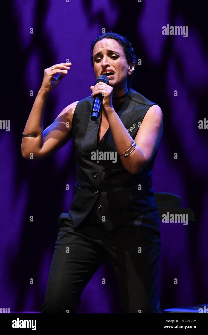 Noa during the concert at Cavea Auditorium Parco della Musica, Rome ...