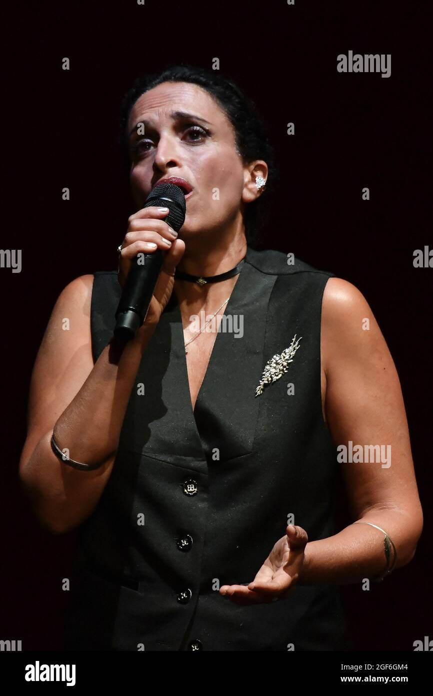 Noa during the concert at Cavea Auditorium Parco della Musica, Rome ...