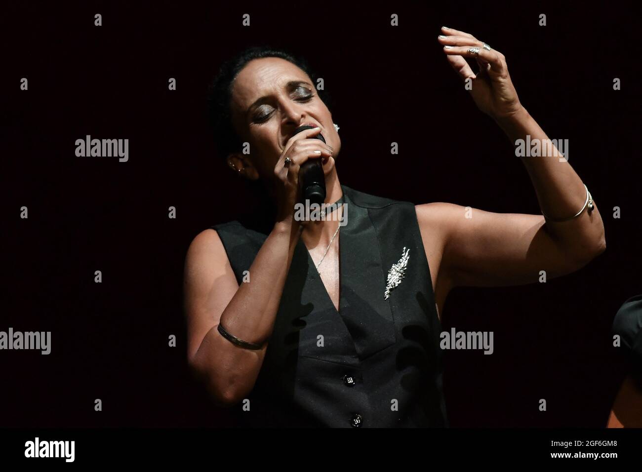 Noa during the concert at Cavea Auditorium Parco della Musica, Rome ...