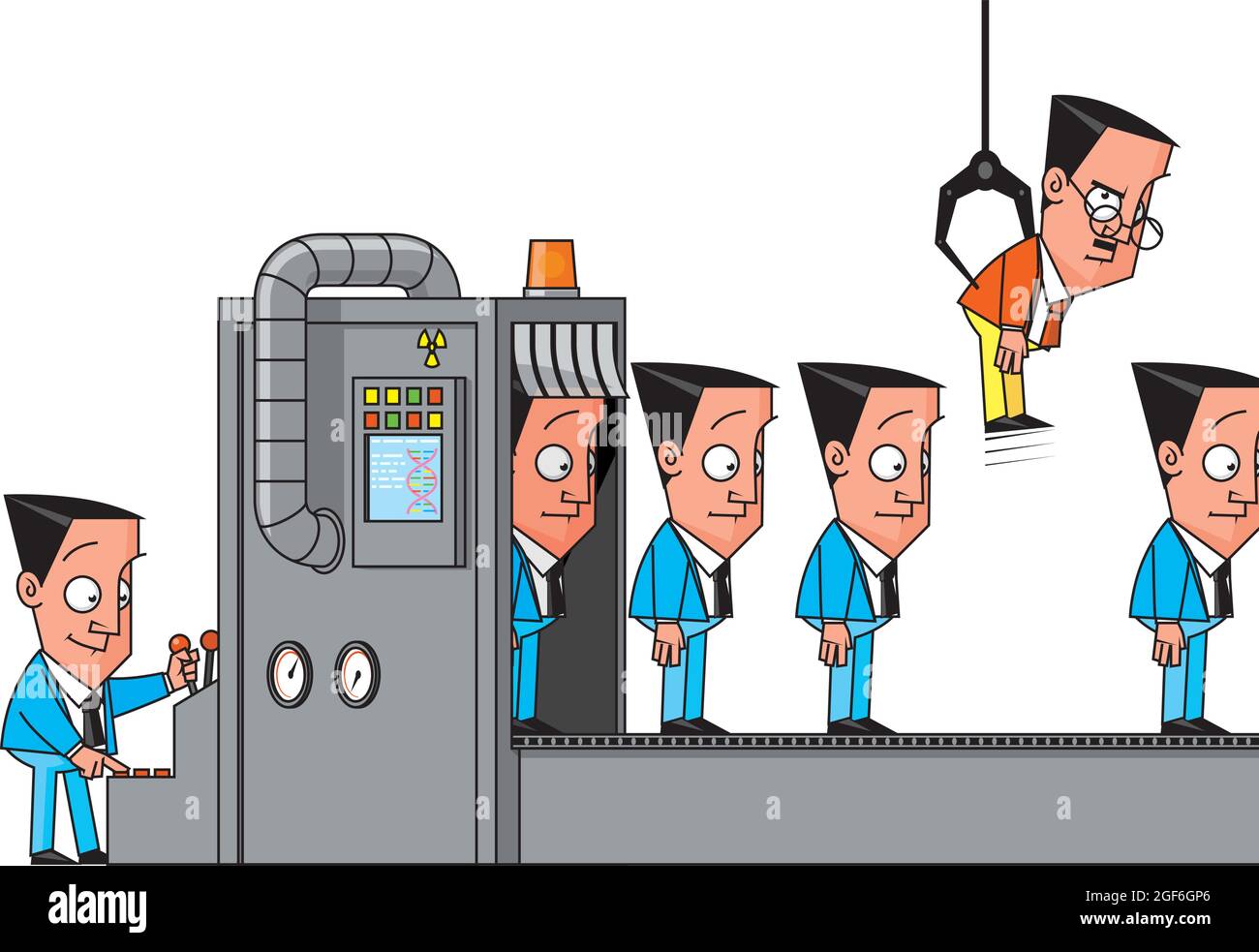 Cloning machine failure Stock Vector Image & Art - Alamy