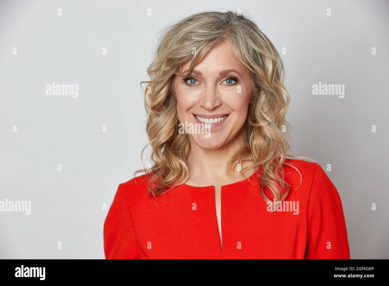 23 August 2021, Lower Saxony, Lüneburg: Nicole Ernst, actress, smiles ...