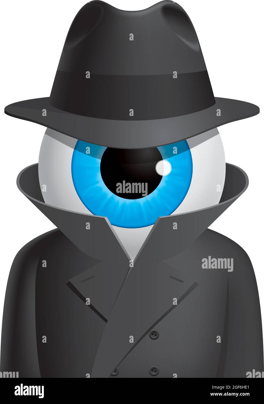Vector illustration (EPS 10,includes transparency and mesh) Eyeball spy ...