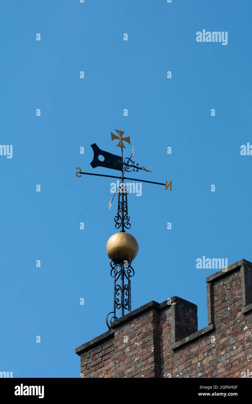 Church with weather vane hi-res stock photography and images - Alamy
