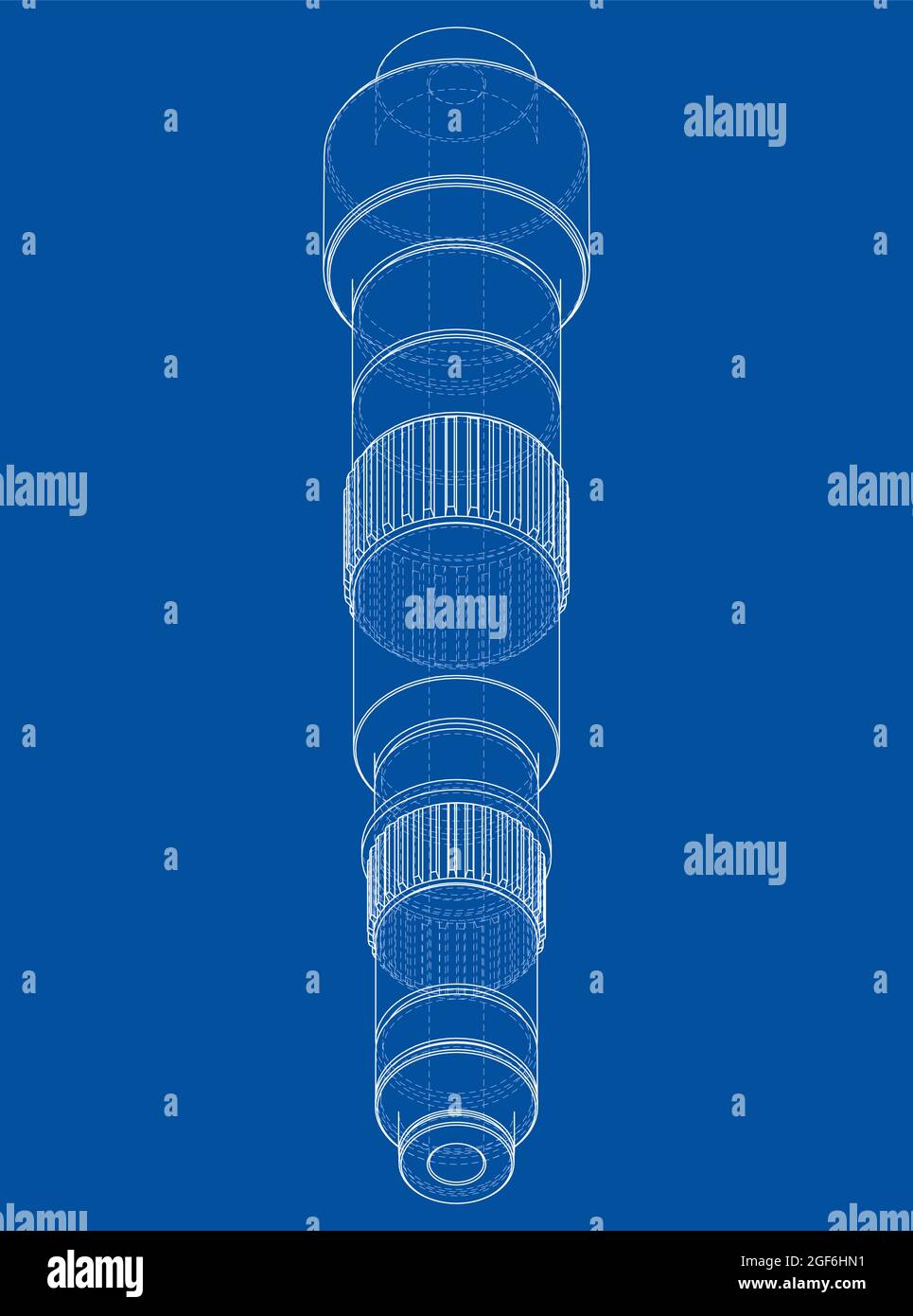 Shaft with gear wheel. Vector Stock Vector Image & Art - Alamy