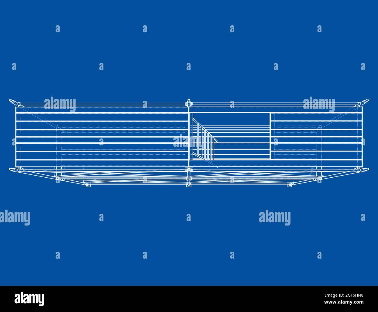 Prefabricated Scaffolding Vector Stock Vector Image And Art Alamy