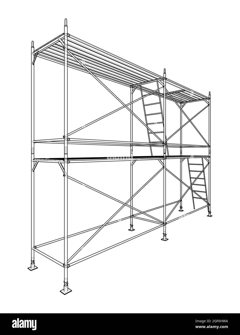 Prefabricated scaffolding. Vector Stock Vector Image & Art - Alamy
