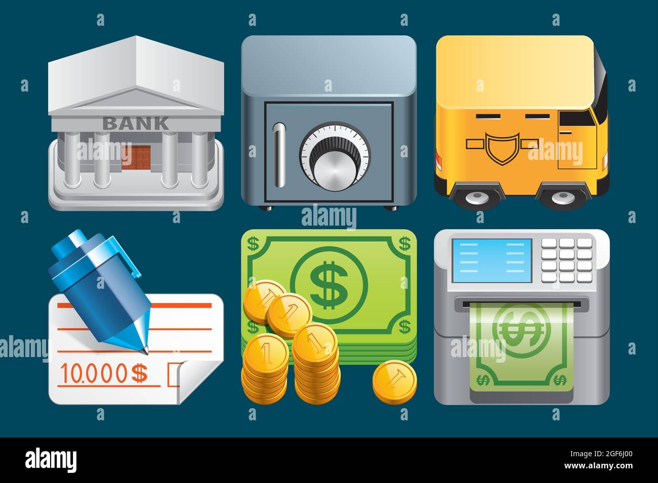 Vector illustration (EPS 10,includes transparency) Finance icons Stock ...