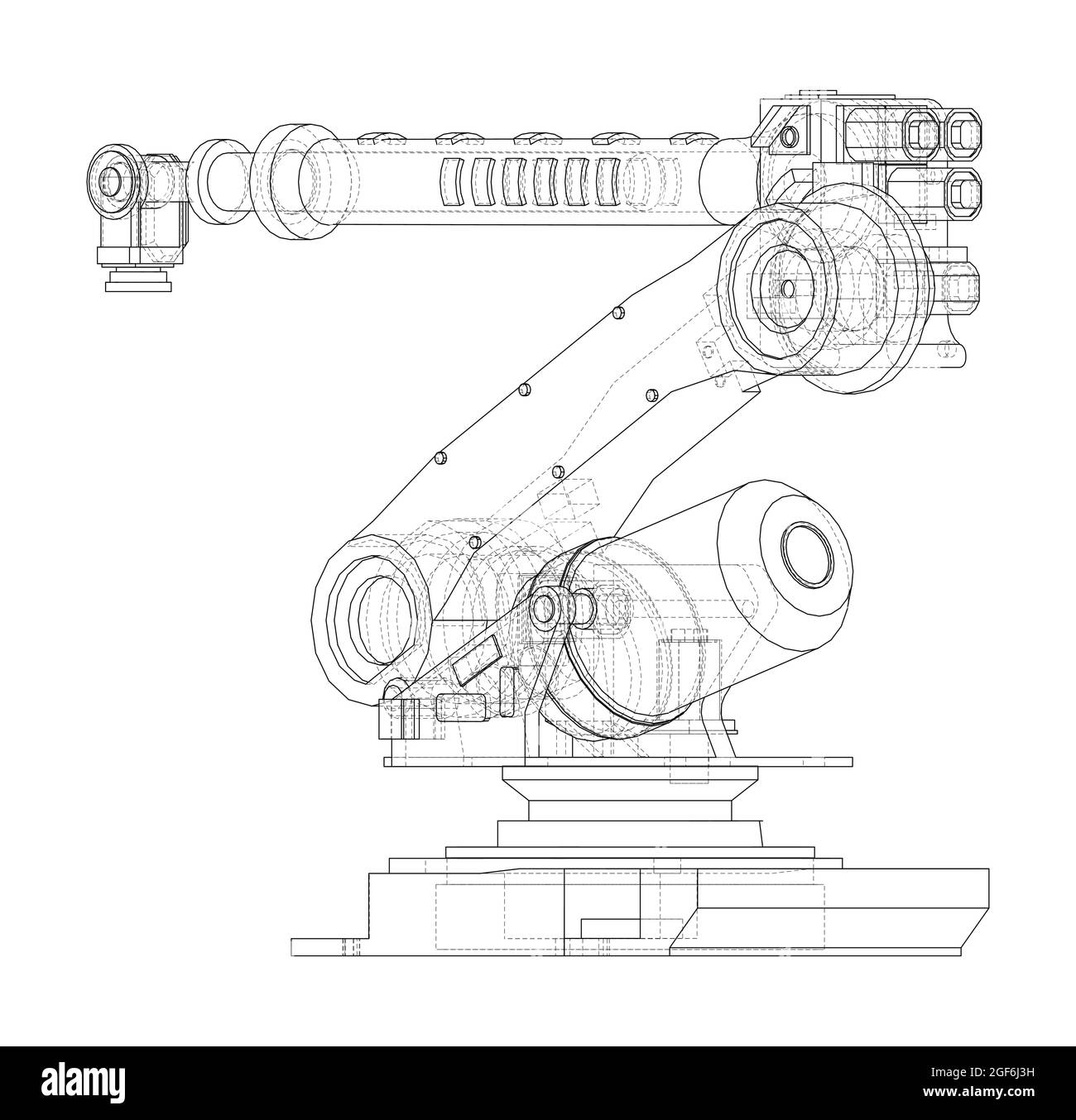 Industrial Robotic Arm. Vector Stock Vector Image & Art - Alamy
