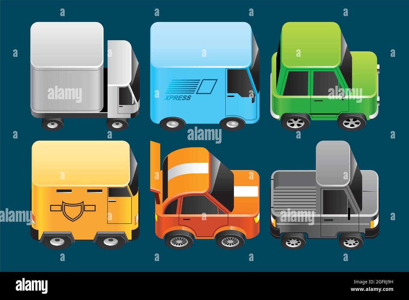 Vector illustration Vehicles icons Stock Vector Image & Art - Alamy