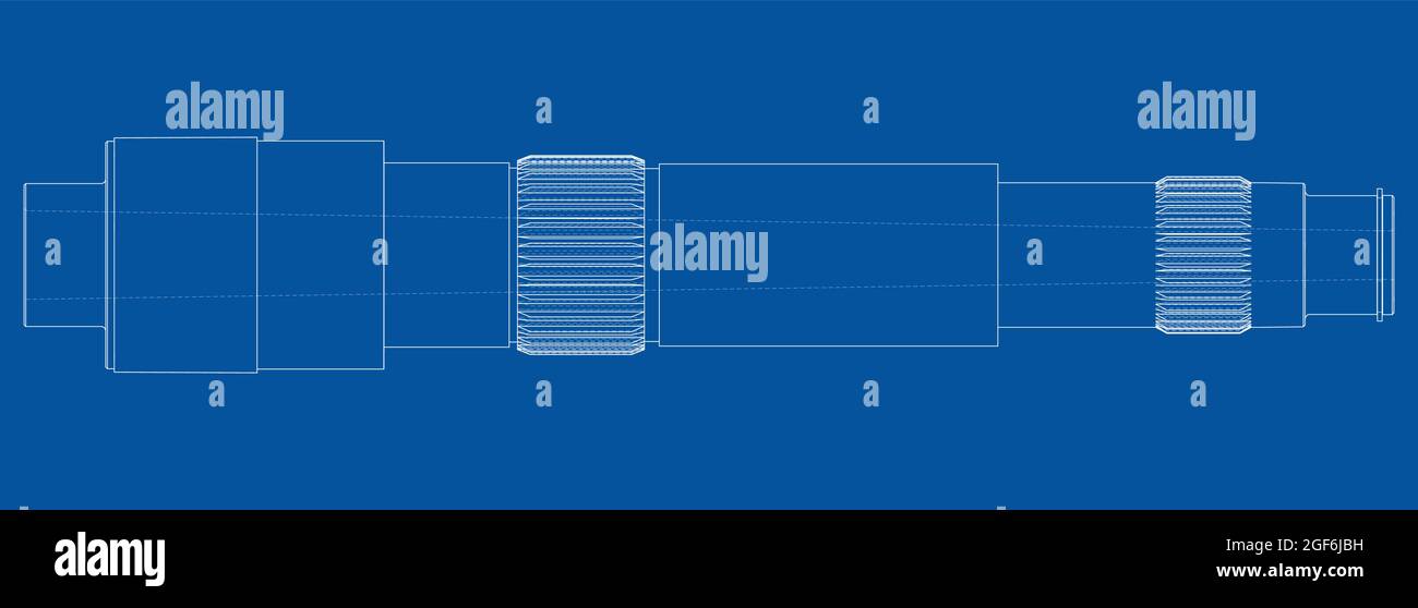 Shaft with gear wheel. Vector Stock Vector Image & Art - Alamy