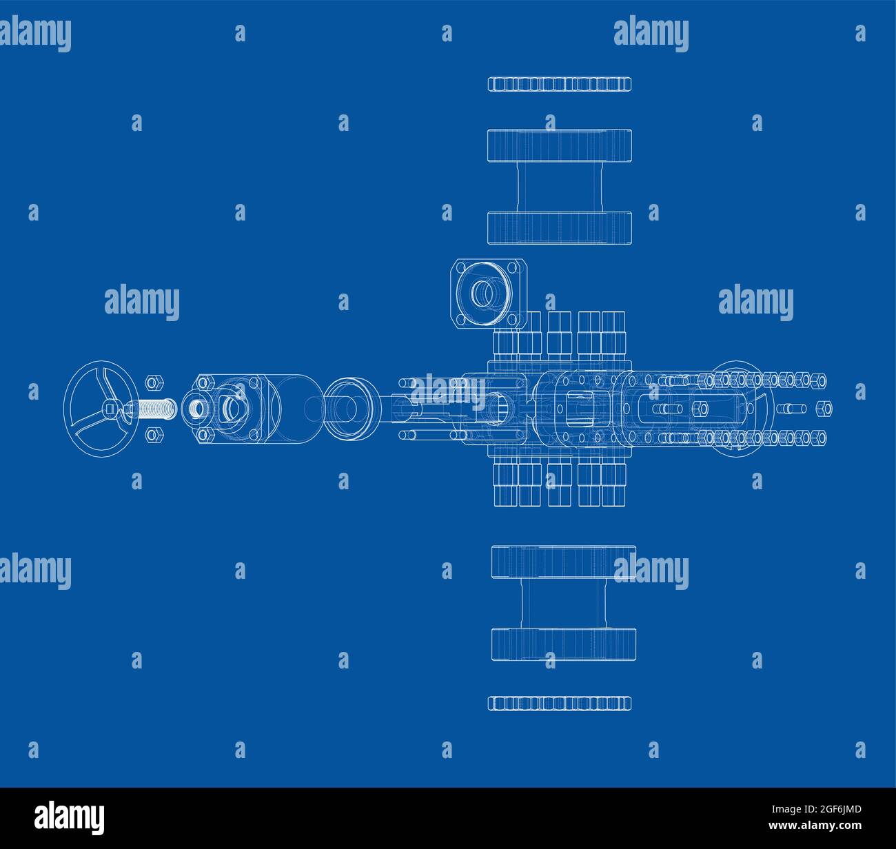 Blowout preventer. Vector rendering of 3d Stock Vector Image & Art - Alamy